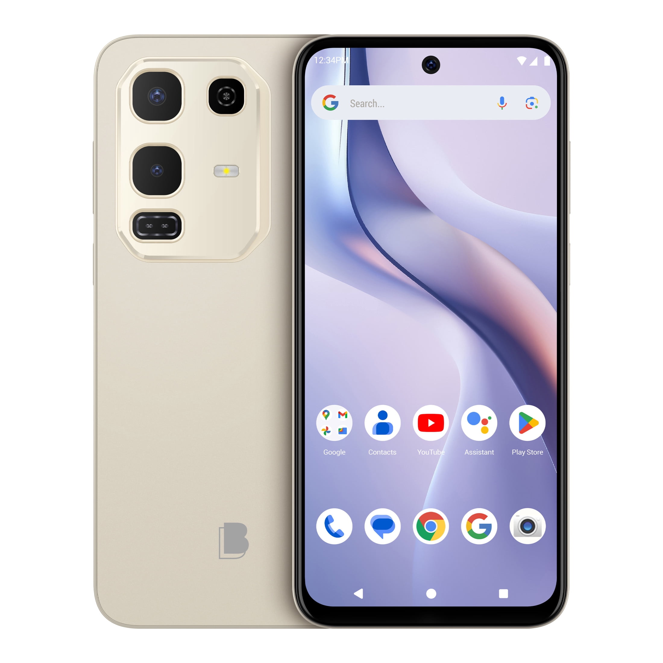 BLU G45 G1190WW 128GB GSM Unlocked Android Smartphone - Cream - Walmart.com