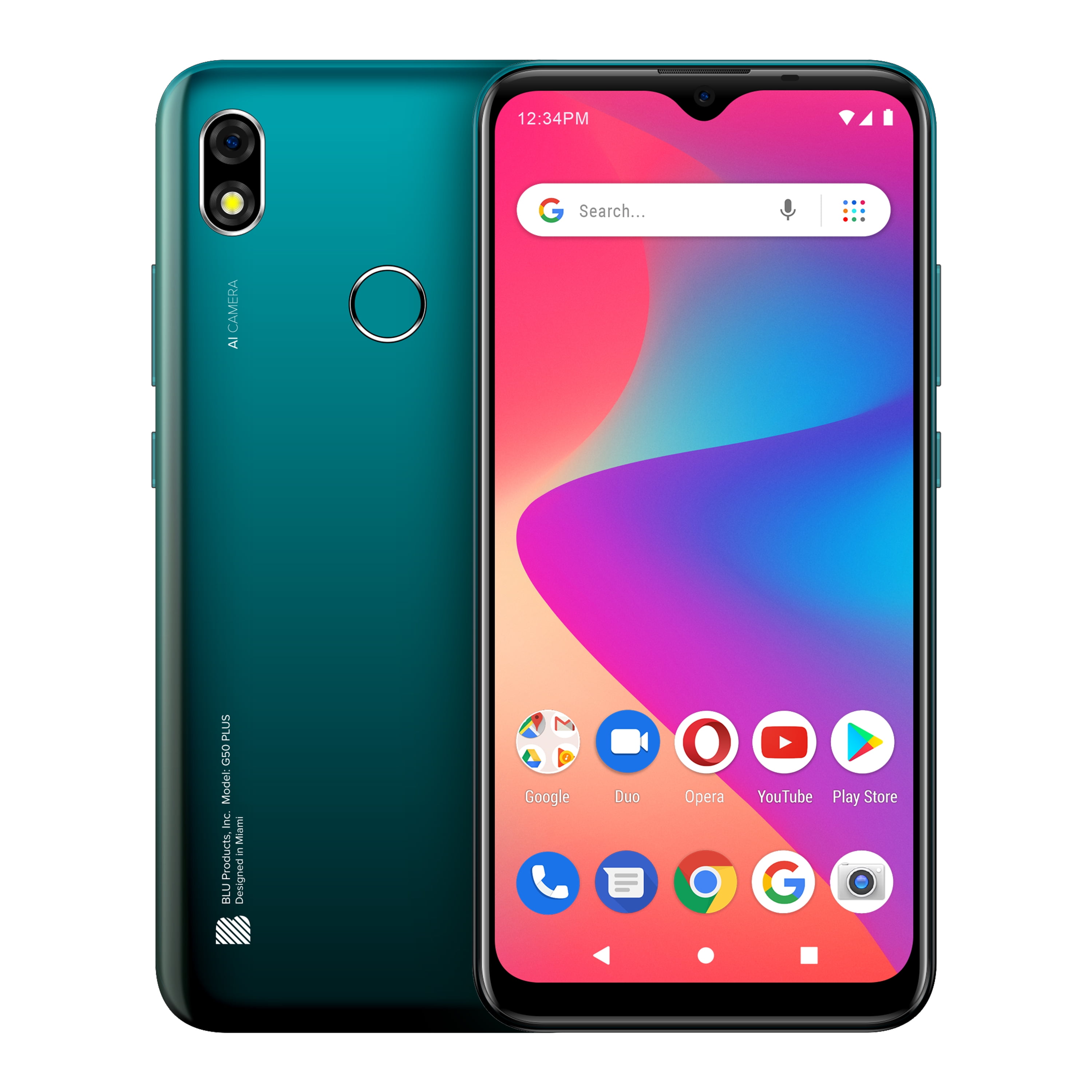 BLU G50 Plus G0350WW 32GB GSM Unlocked Android Smart Phone - Green - Walmart.com