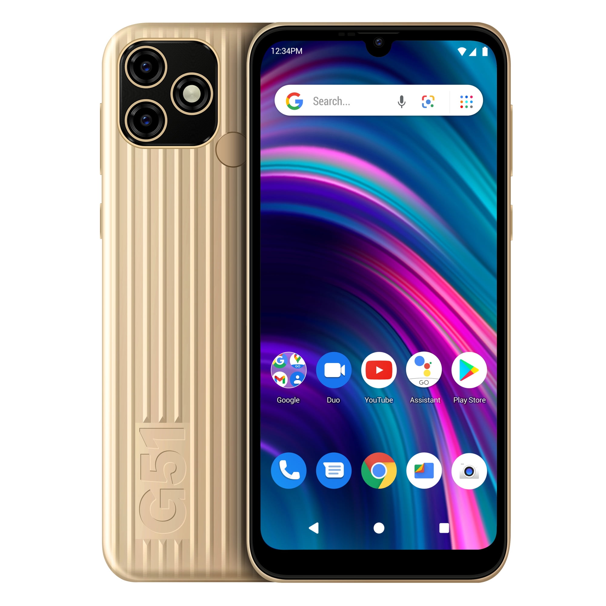 BLU G51 G0490WW 32GB Dual SIM GSM Unlocked Android Smartphone - Gold ...