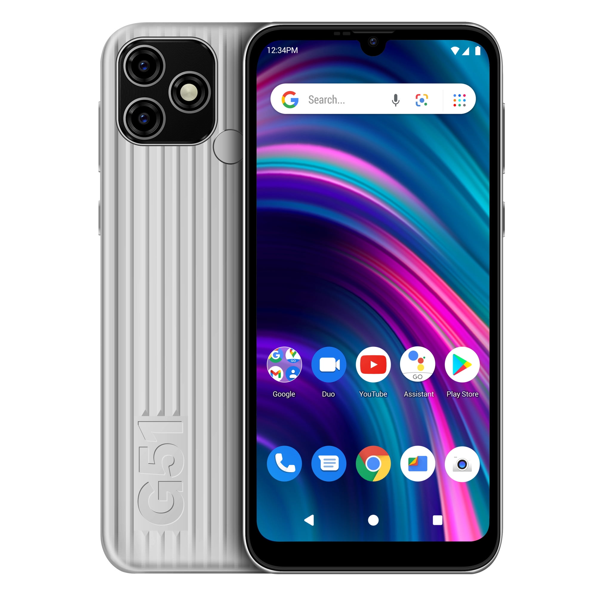 BLU G51 G0490WW 32GB Dual SIM GSM Unlocked Android Smartphone - Silver ...