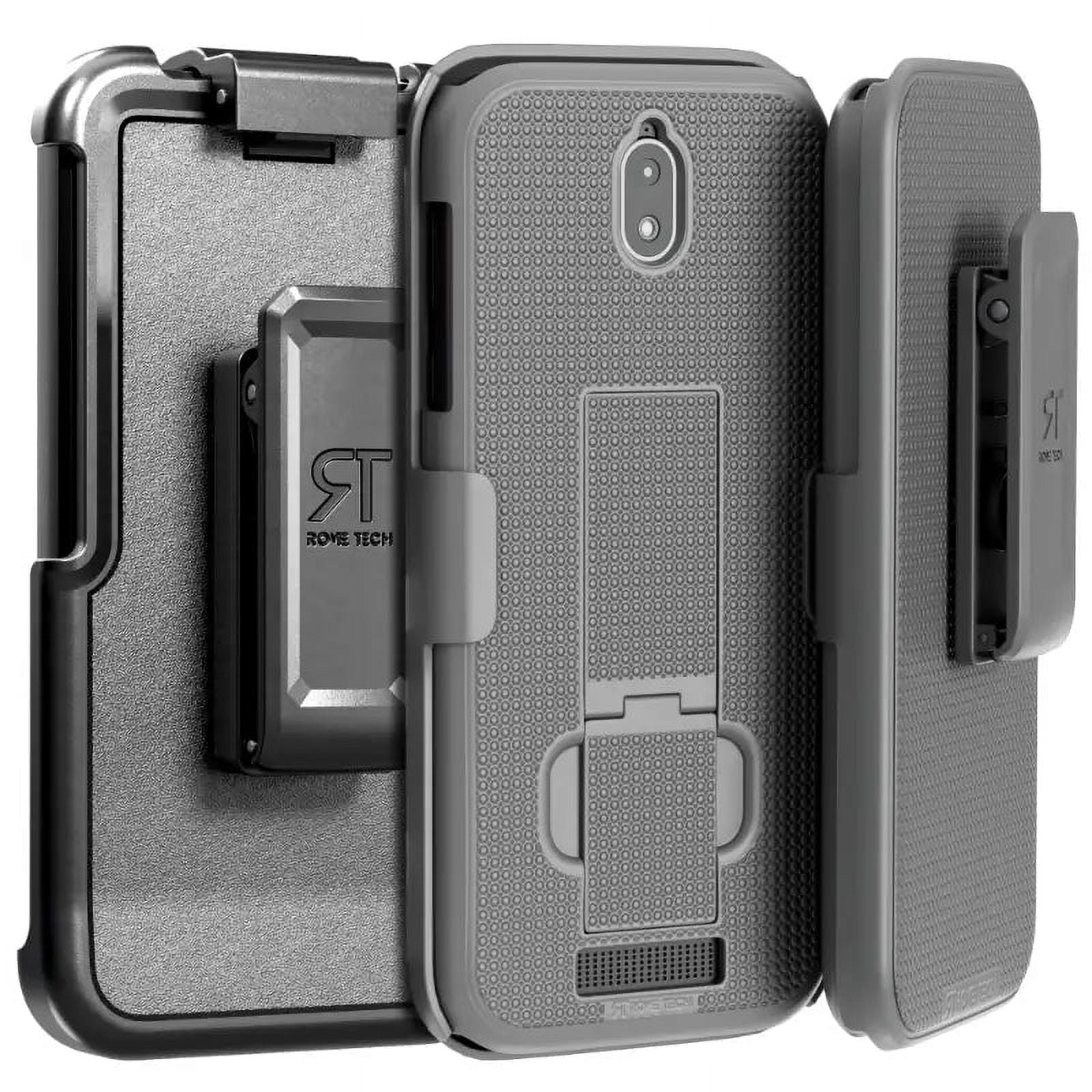 BLU View 2 Belt Clip Holster Phone Case - Black - Walmart.com
