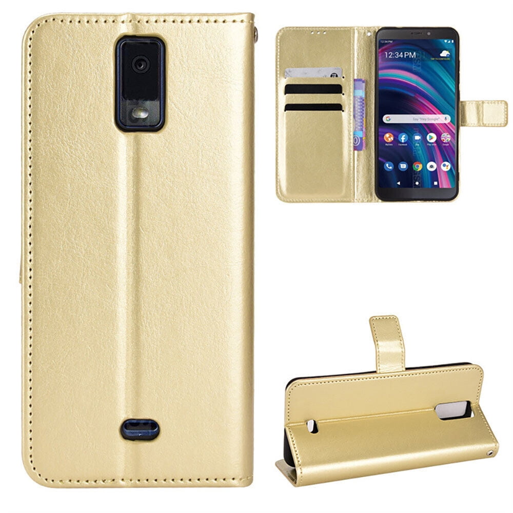 BLU Wallet Pouch Cell Phone Case for Blu View 2 B131DL B130DL, Brown ...