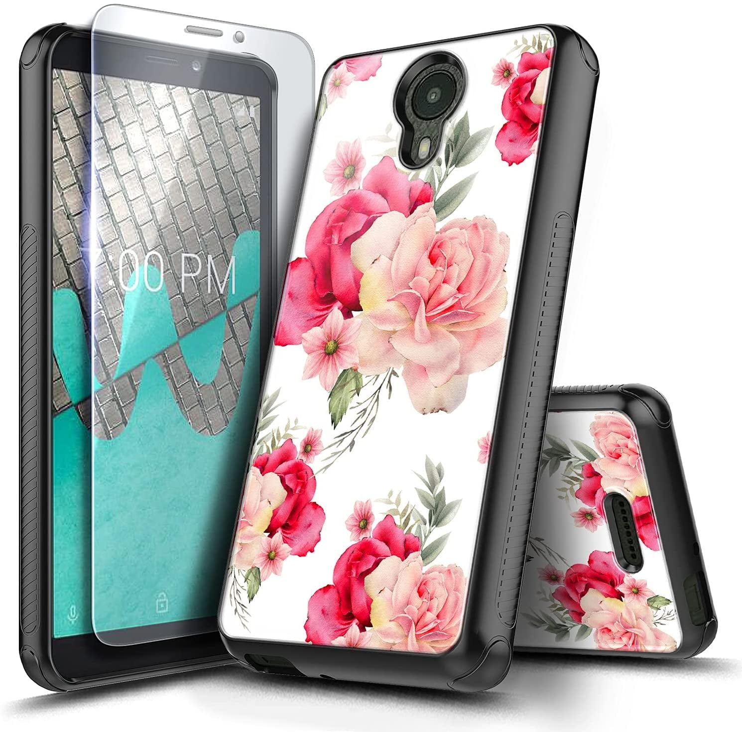 BLU Wiko Ride Case, AT&T Radiant Core, Cricket Icon with Tempered Glass ...