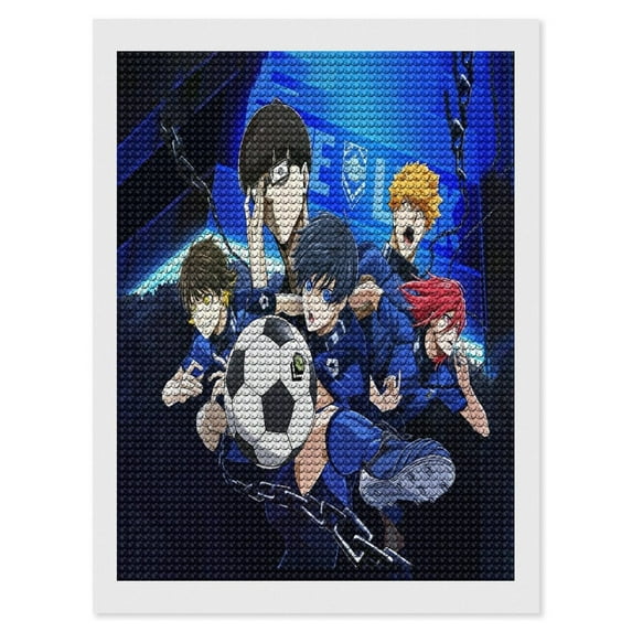 BLUE Ball LOC-,K Diamond Art Kits for Adults DIY 5D Round Full Drill ...