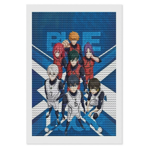 BLUE Ball LOC-,K Diamond Art Kits for Adults DIY 5D Round Full Drill ...