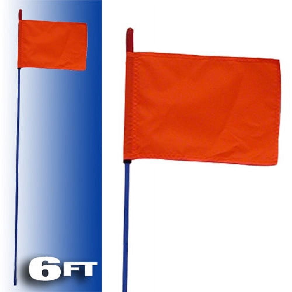 BLUE FIRE STICK W/ORANGE SAFETY FLAG - 6FT - Walmart.com