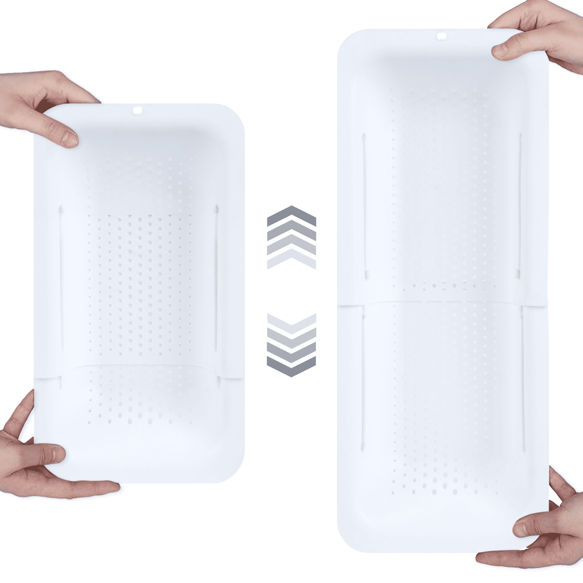 Blue Ginkgo Adjustable Kitchen Draining 3-in-1 Sink Colander, BPA-Free ...