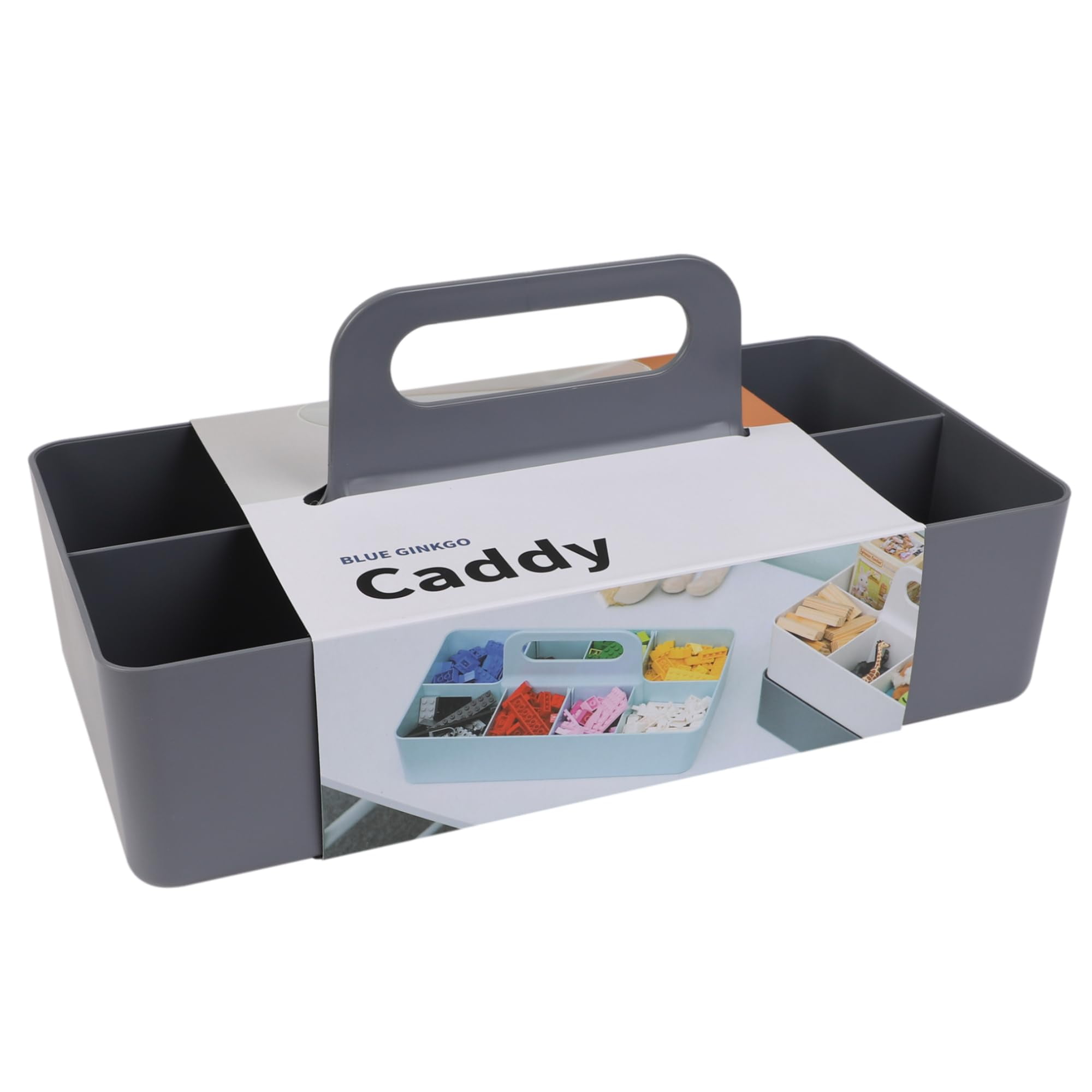 BLUE GINKGO Multipurpose Caddy Organizer - Stackable Plastic Caddy with ...