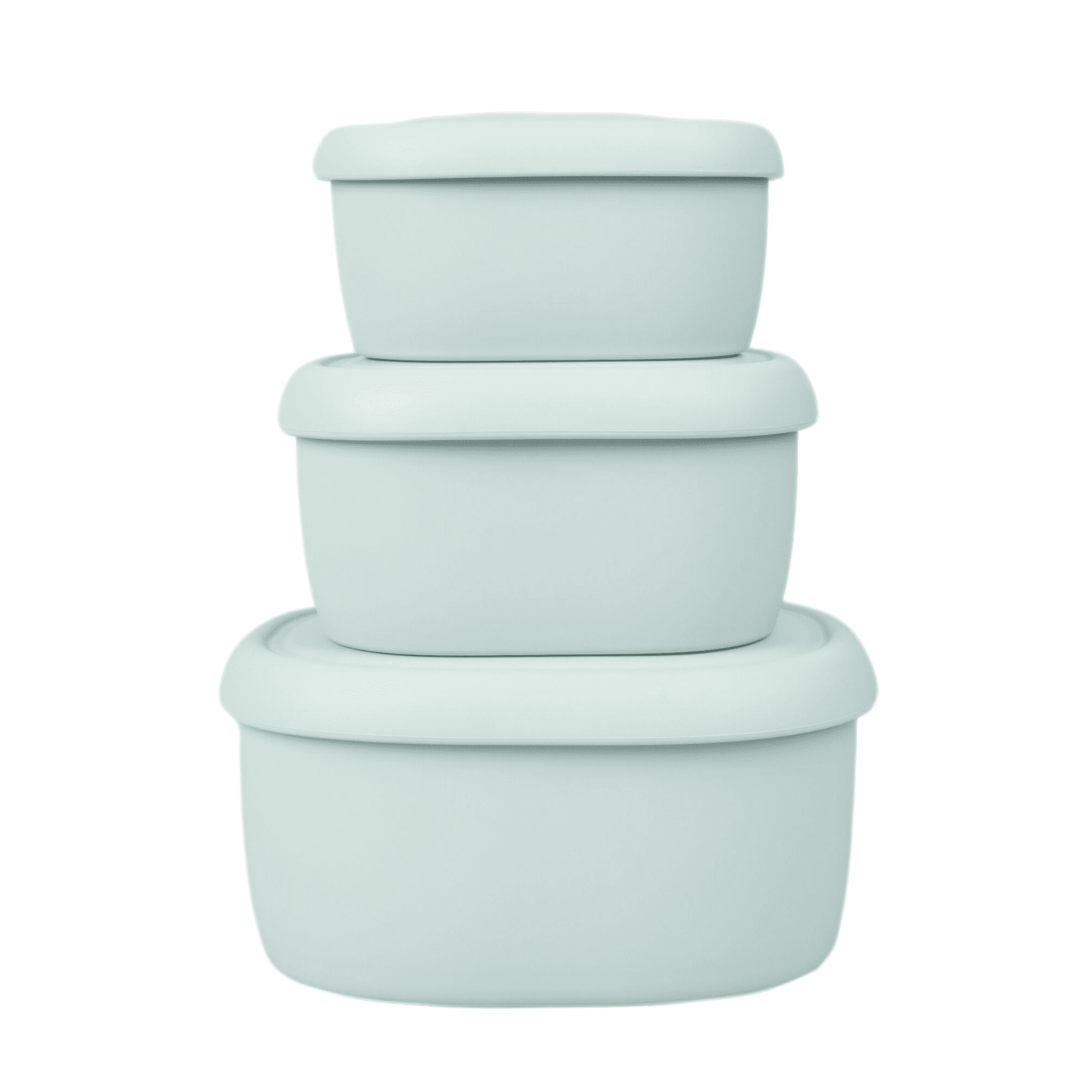 BLUE GINKGO Nesting Silicone Containers, Airtight Food Storage | Set of ...