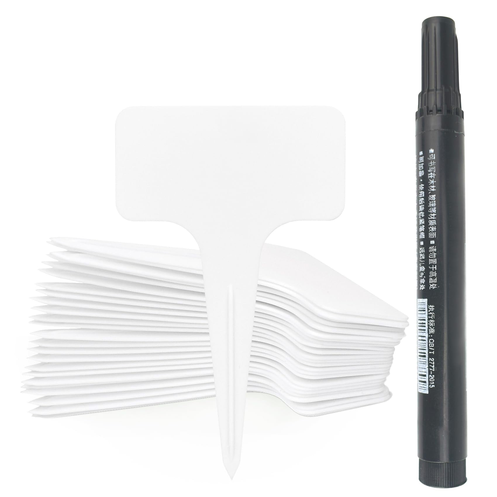 BLUE HANDCART 120pcs Plant Labels, Plastic Plant Tags, Garden ...