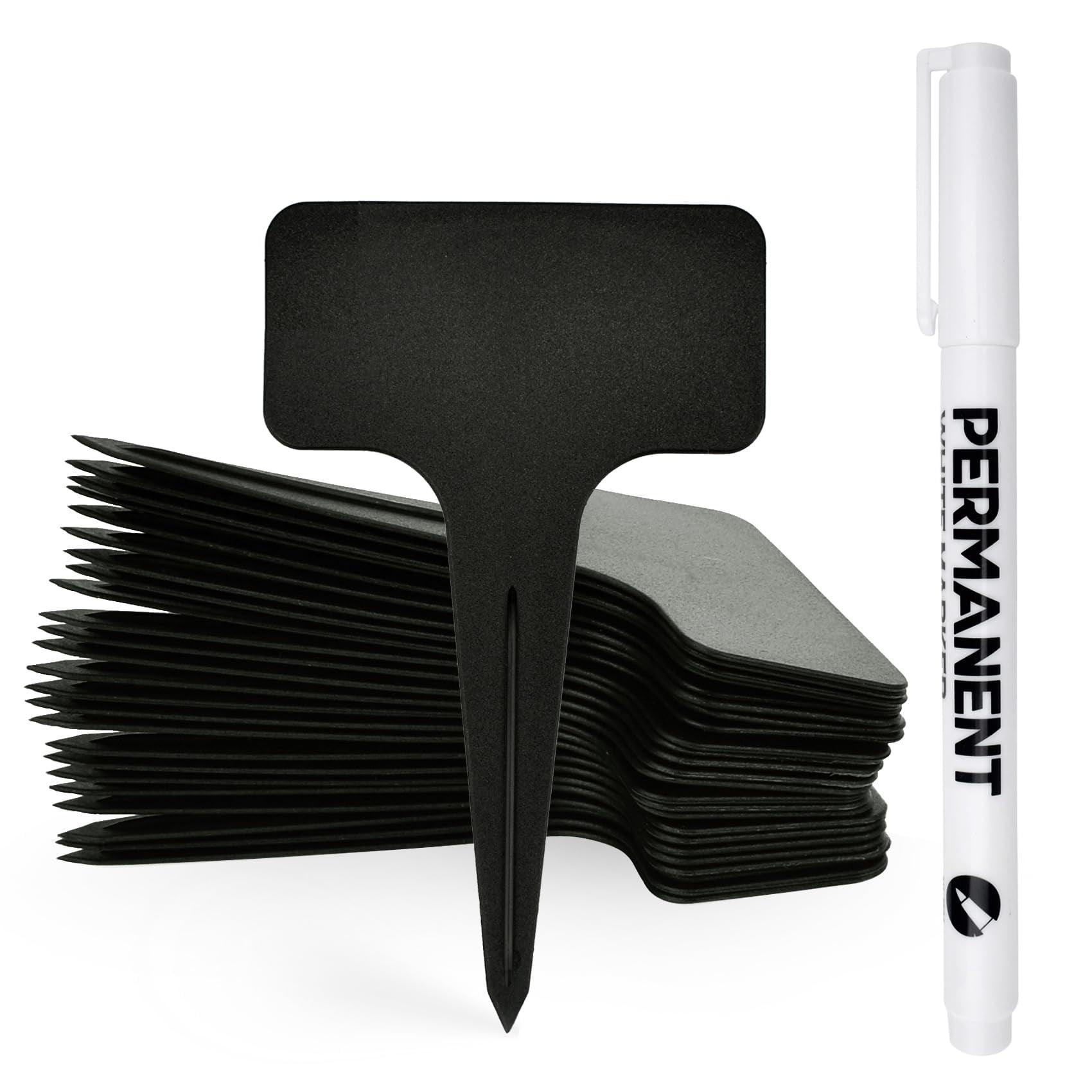 BLUE HANDCART 120pcs Plant Labels, Plastic Plant Tags, Garden ...