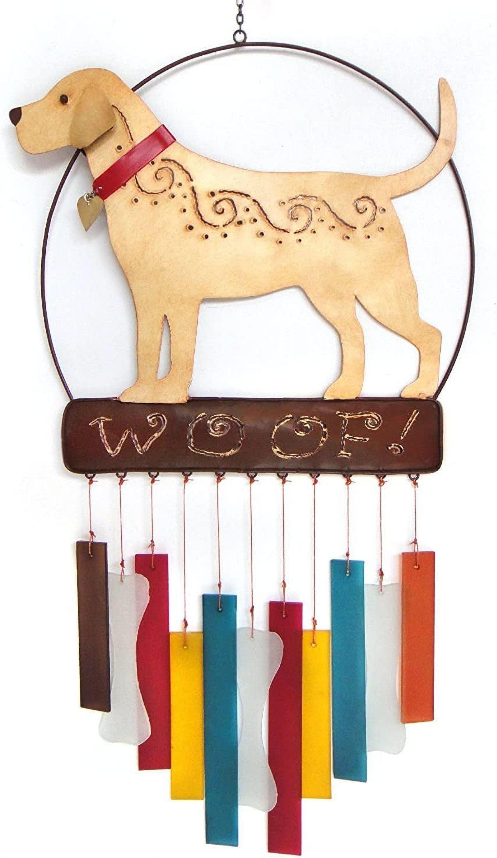 BLUE HANDWORKS G445 Wind Chime, Yellow Lab - Walmart.com