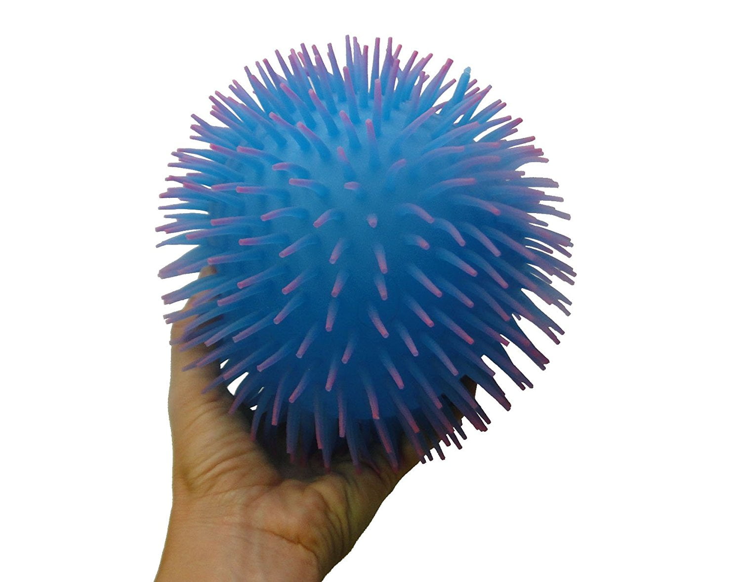 Blue Jumbo 9" Knobby Puffer Sensory Ball for Autistic Kids - Large ...