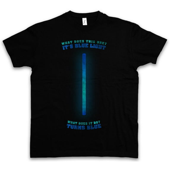 BLUE LIGHT T-SHIRT Rambo Quote Army Movie Comedy Fun TV Turns Blue ...
