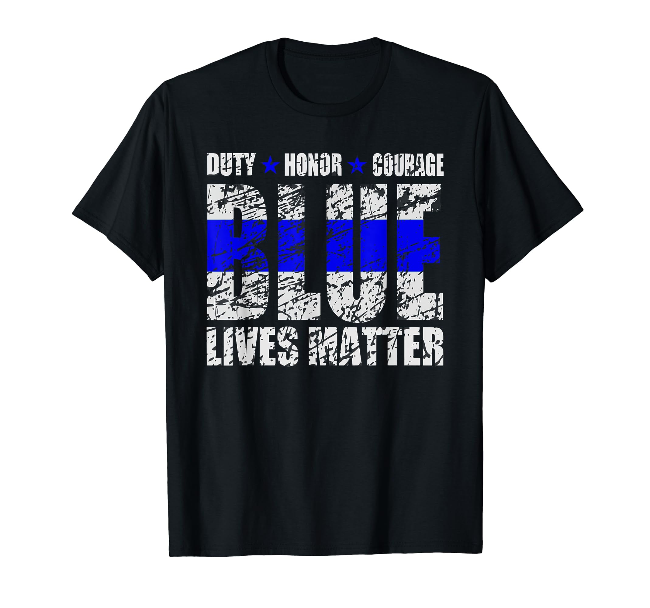 BLUE LIVES MATTER Support Police Officer Cops Gift Pro Trump T-Shirt ...