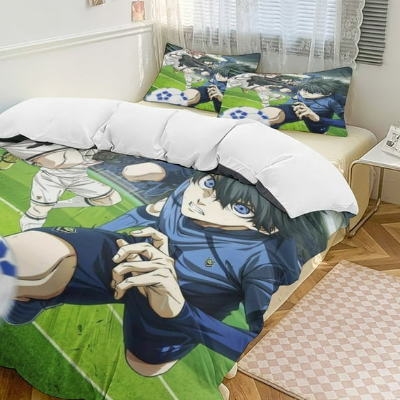 BLUE LOC-,K Duvet Cover Set 3D Printed Bedding Set Ultra Soft and ...