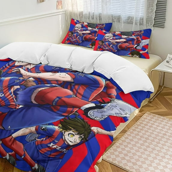 BLUE LOC-,K Duvet Cover Set 3D Printed Bedding Set Ultra Soft and ...