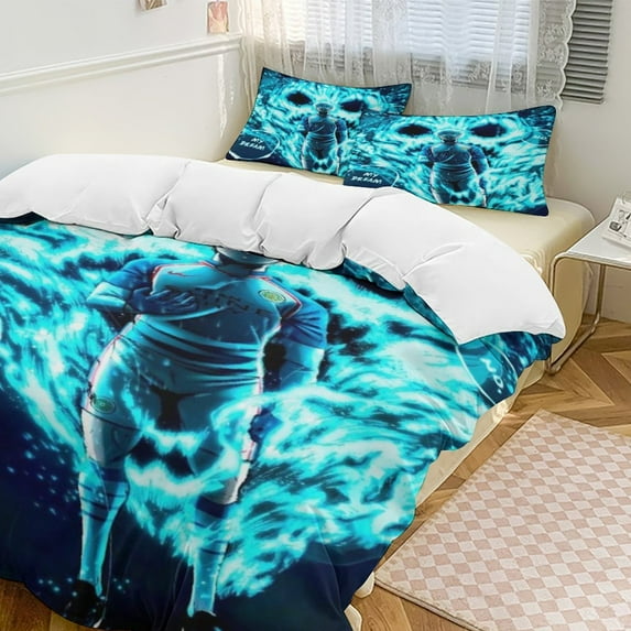 BLUE LOC-,K Duvet Cover Set 3D Printed Bedding Set Ultra Soft and ...