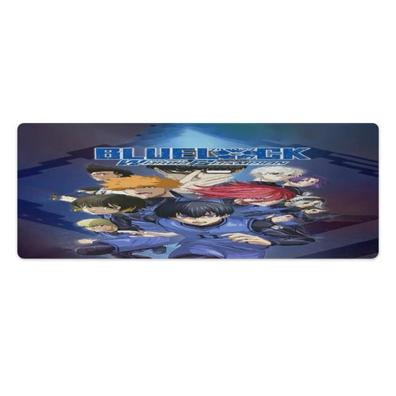 BLUE LOC-,K Mouse Pad Desk Mat Large Keyboard Pad Non-Slip Computer ...