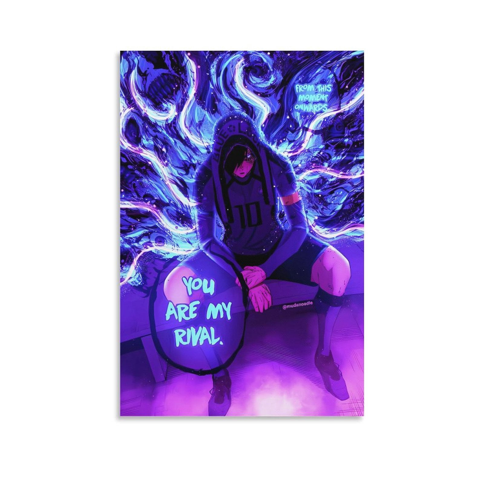 BLUE LOCK Art Football Comics Poster Painting On Canvas Wall Art Poster ...