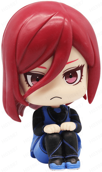 BLUE LOCK - Look Up Sitting Style Figurine - 3.9'' PVC Cute Q Version ...