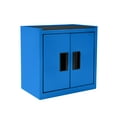 Hyper Tough Mini Tool Cabinet, 11.6-inch Blue Steel Storage with Double ...