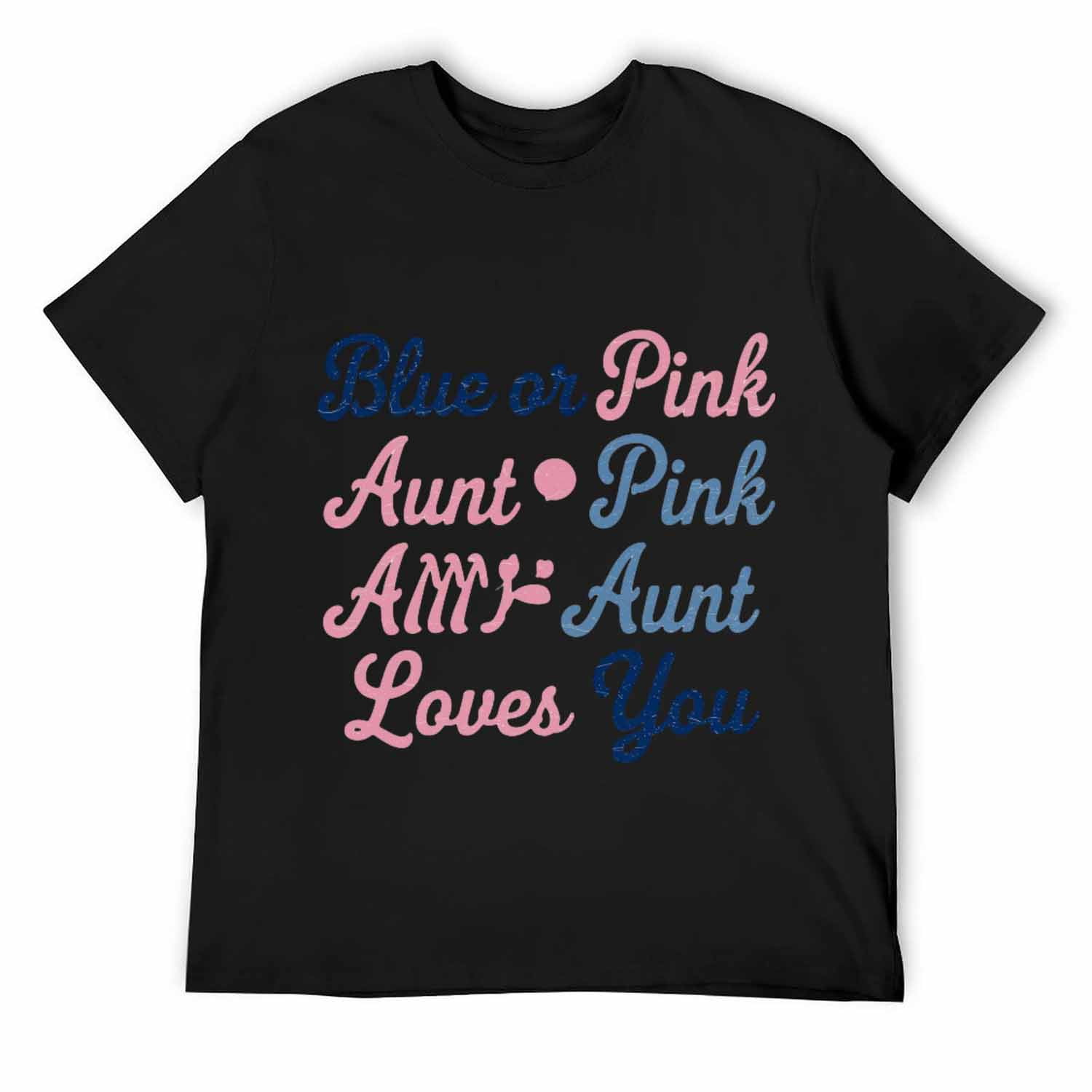 BLUE OR PINK AUNT loves you Social Work Flower Cute Vintage Gift ...
