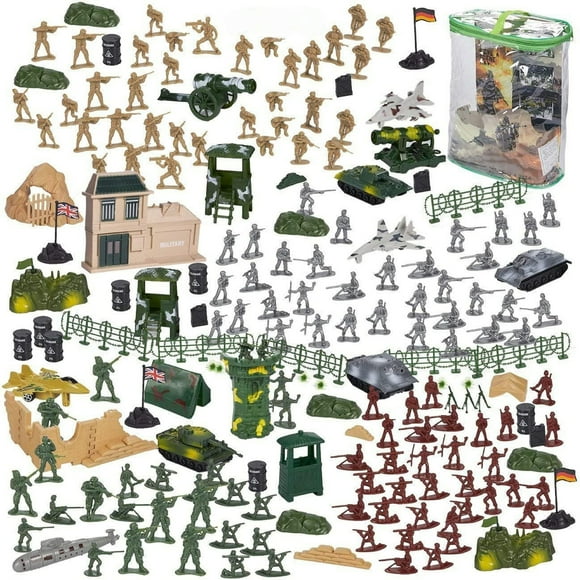 Army Toys Collection Featuring Military Figures and Playsets