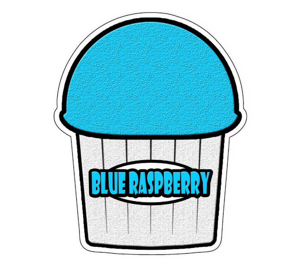 BLUE RASPBERRY FLAVOR Italian Ice Decal shaved ice cart - Walmart.com
