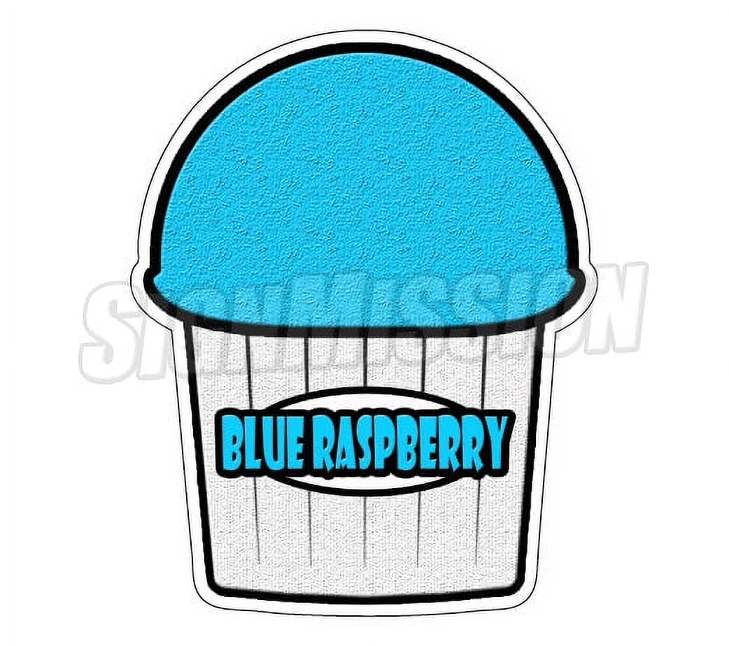 BLUE RASPBERRY FLAVOR Italian Ice Decal shaved ice cart - Walmart.com