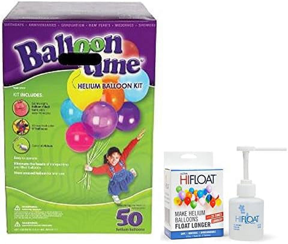 BLUE RIBBON Balloon Time Disposable Helium Kit,Tank 14.9 cu.ft - Plus ...