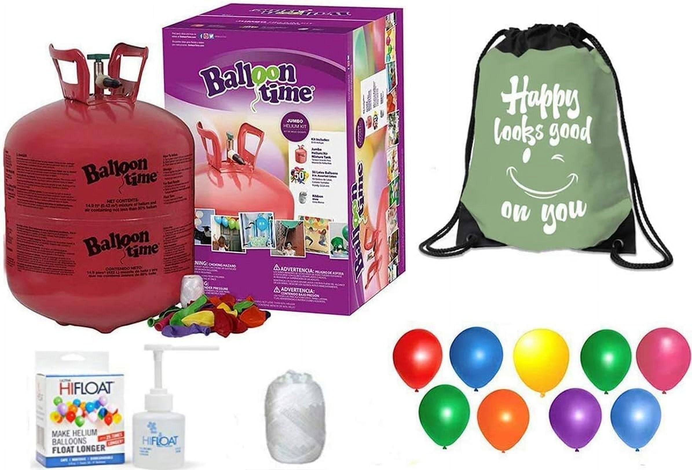 BLUE RIBBON Disposable Helium Tank 14.9 cu.ft - 50 Party Balloons ...