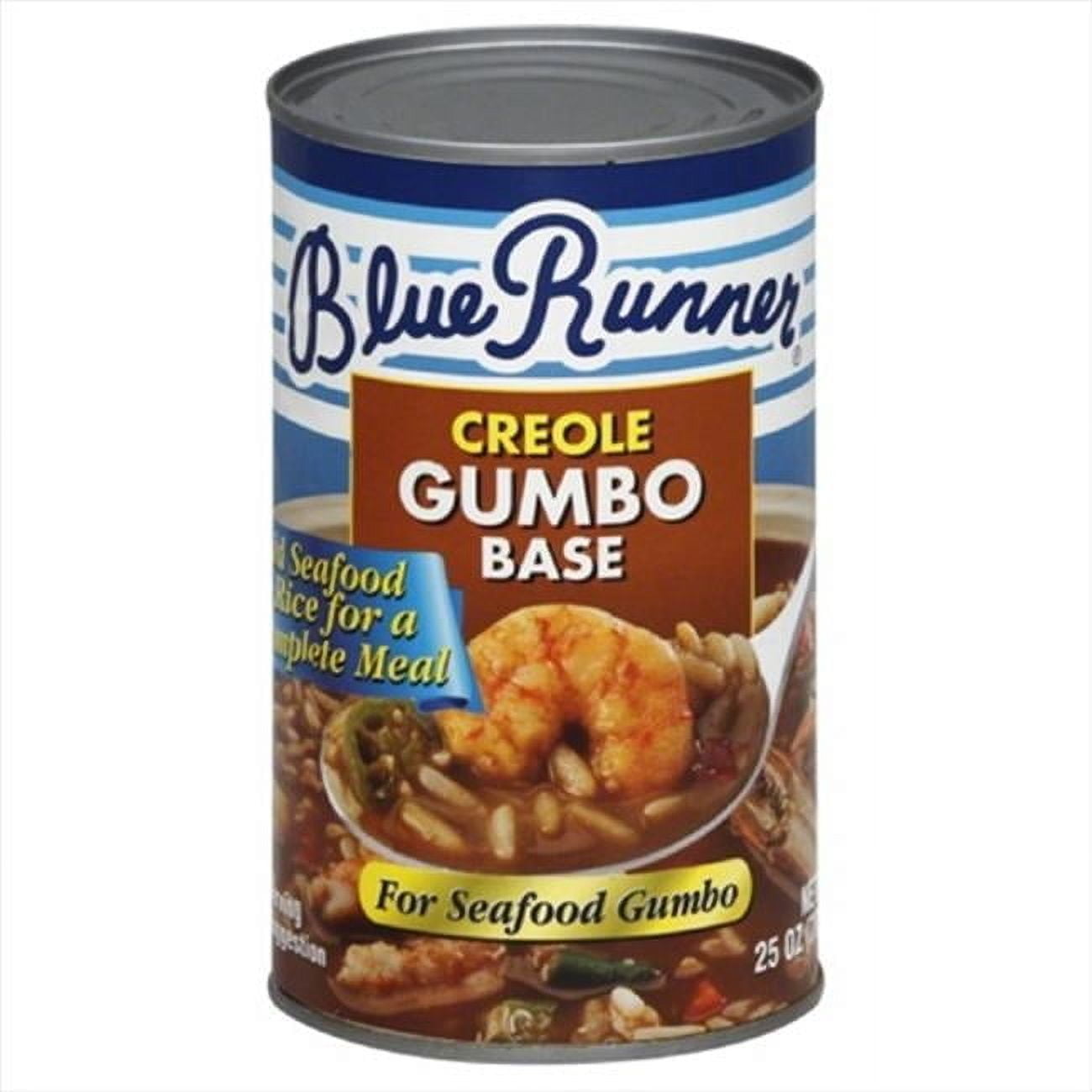 Blue Runner Creole Gumbo, 25 oz Louisiana Starter Mix, Cajun Seafood ...
