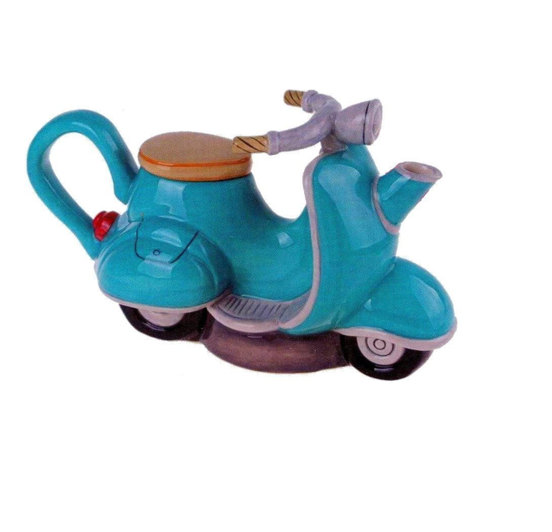 Blue Sky Ceramics Motorcycle Teapot-Green, Multi - Walmart.com