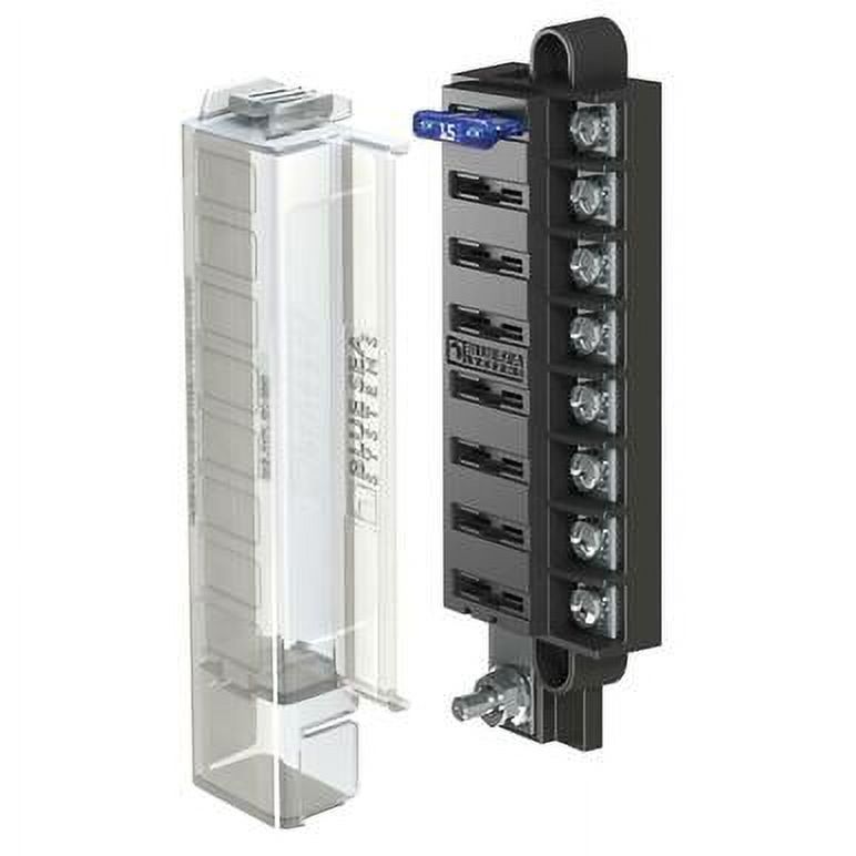 Blue Sea 5046 ST Blade Compact Fuse Blocks - 8 Circuits w/Cover ...