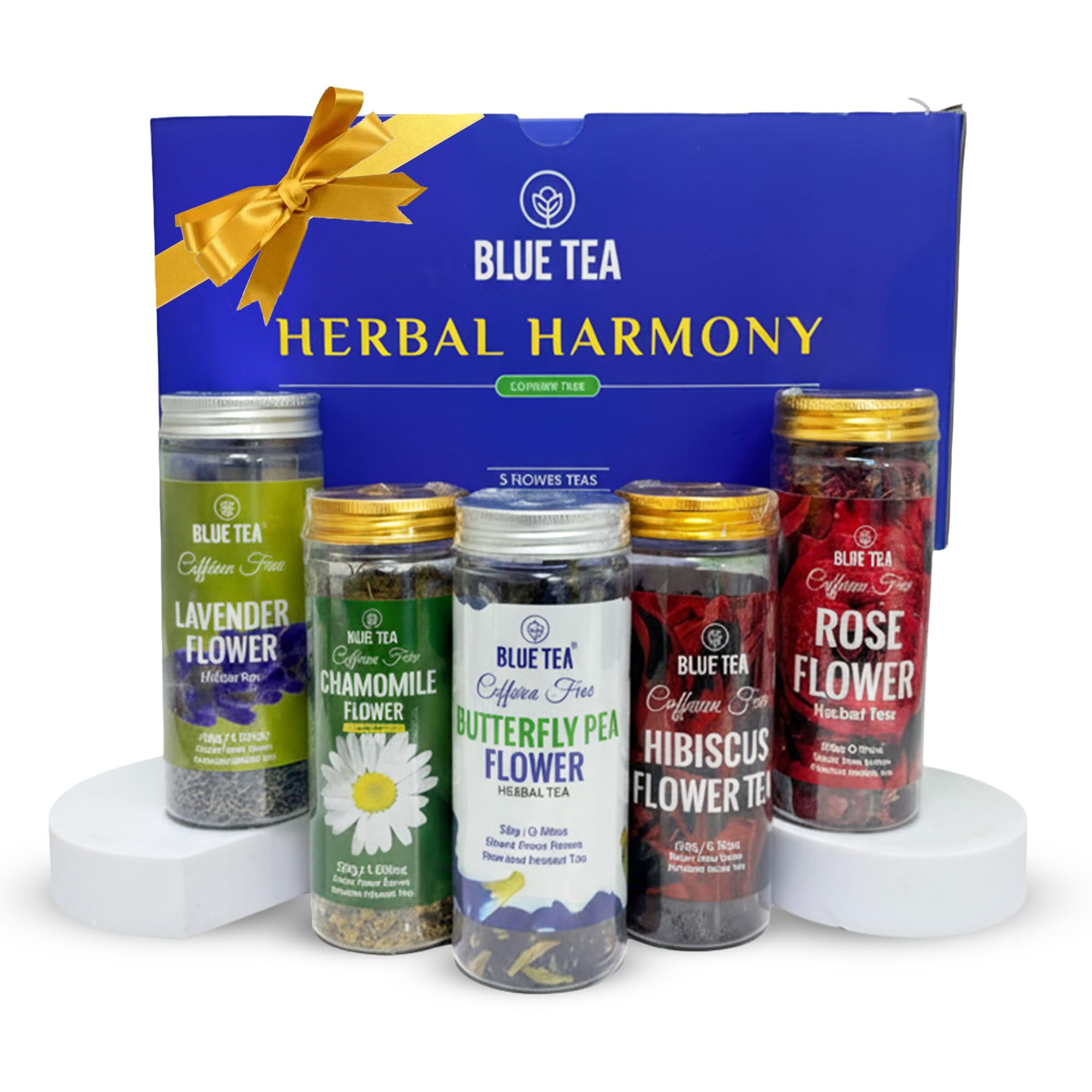 BLUE TEA - Flower VTF5 Tea Combo - 5.64 Oz (Pack of 5) | Butterfly Pea ...