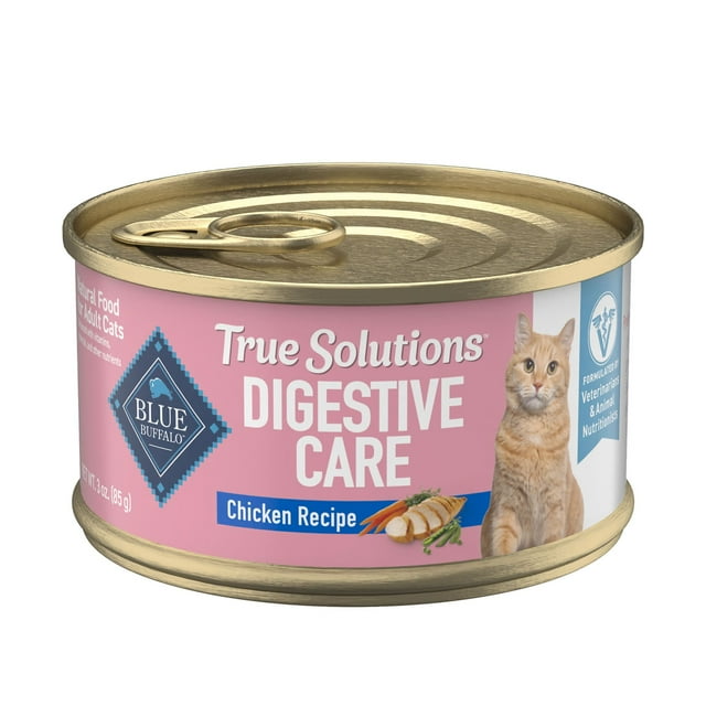 Blue Buffalo True Solutions Natural Sensitive Stomach Cat Food, Digestive Care Chicken Pate ...