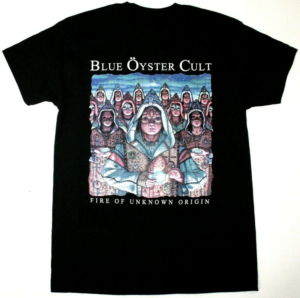BLUE ÖYSTER CULT FIRE OF UNKNOWN ORIGIN BLACK T SHIRT Size S-4XL HE43 - Walmart.com