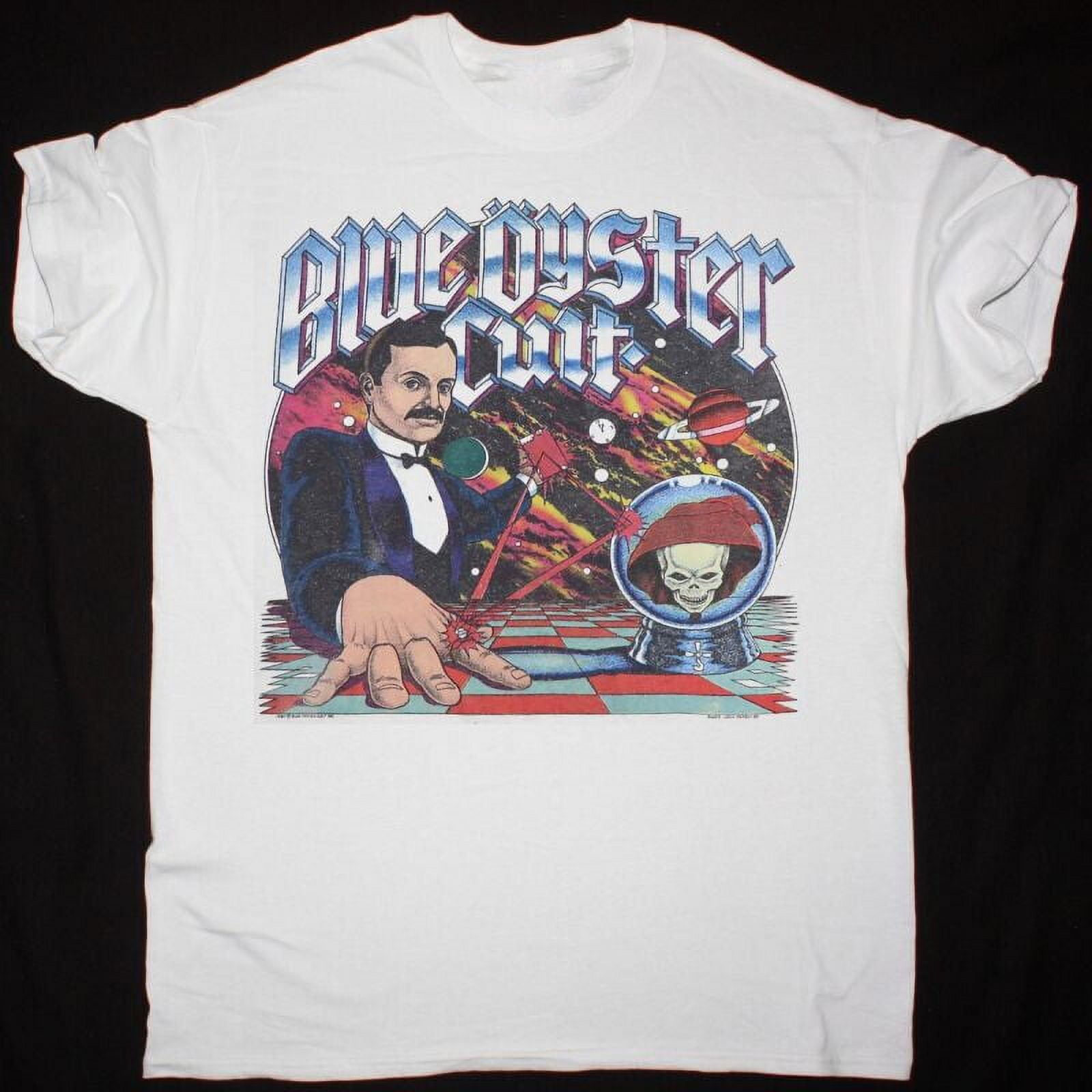 BLUE ÖYSTER CULT TOUR 1981 Cotton White All Size Unisex White Shirt - Walmart.com