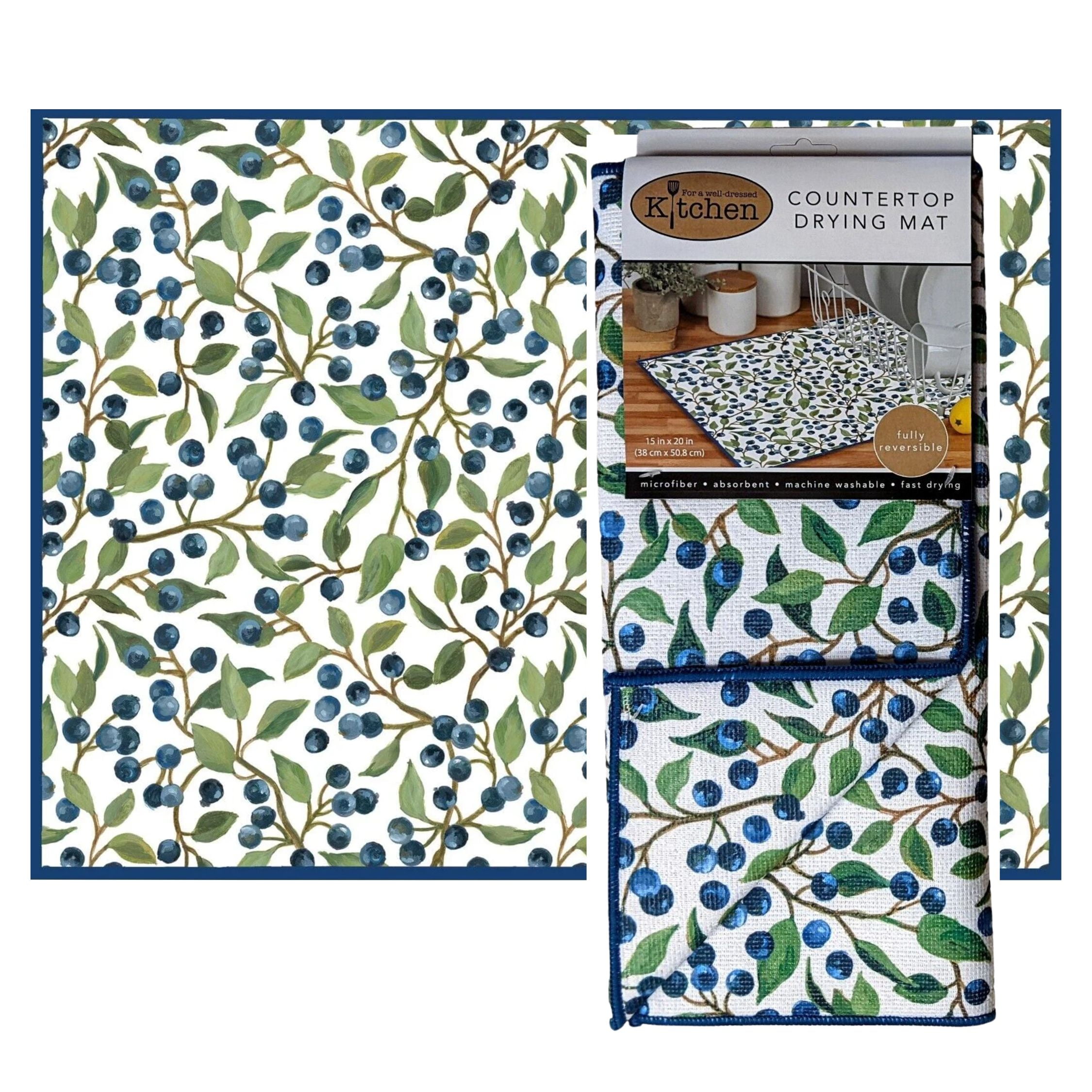 Kay Dee Designs Blueberry Microfiber Drying Mat – 15 x 20 Inch ...