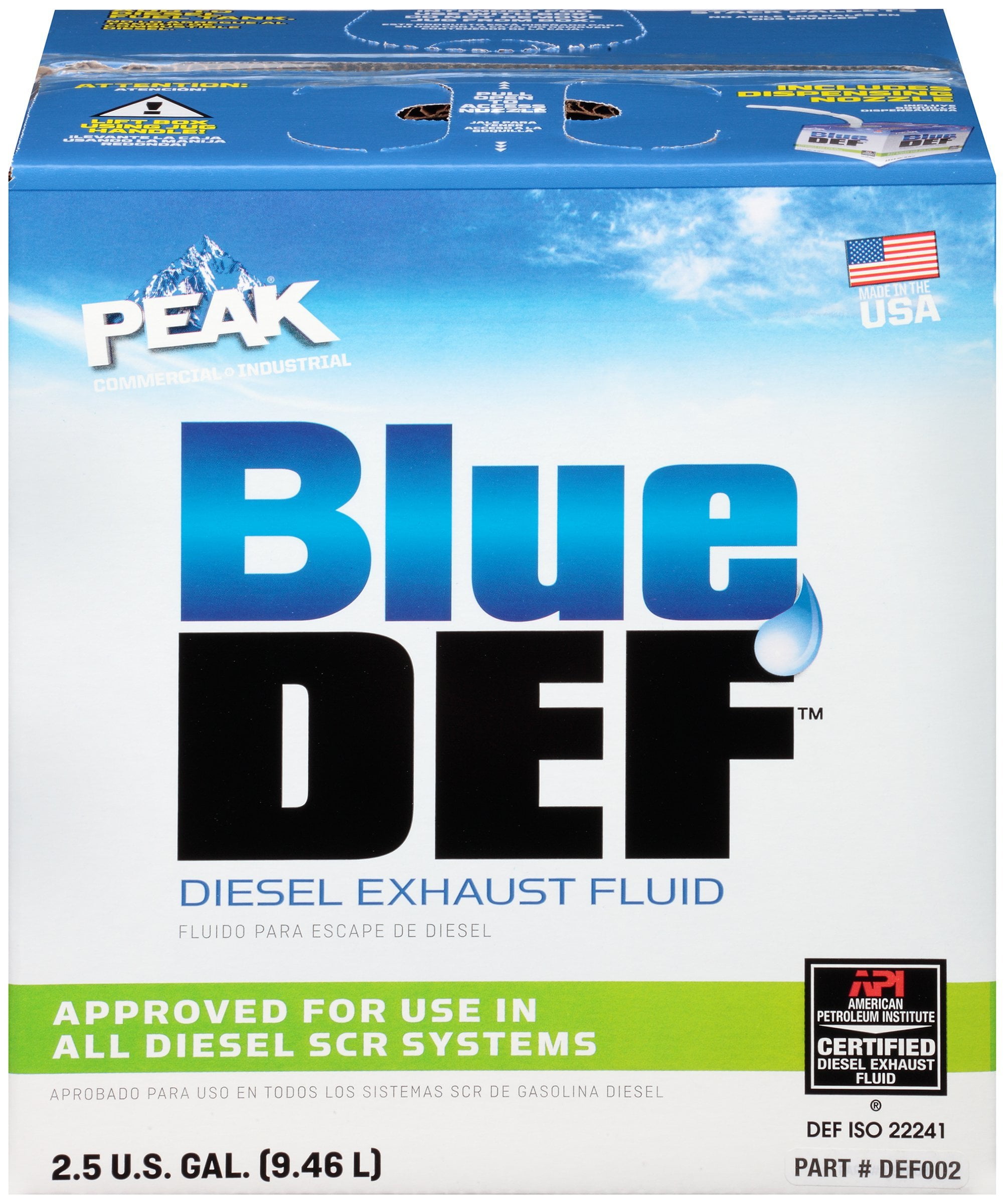 BlueDEF Diesel Exhaust Fluid, 2.5 Gallon, Fuel-Efficient - Walmart.com
