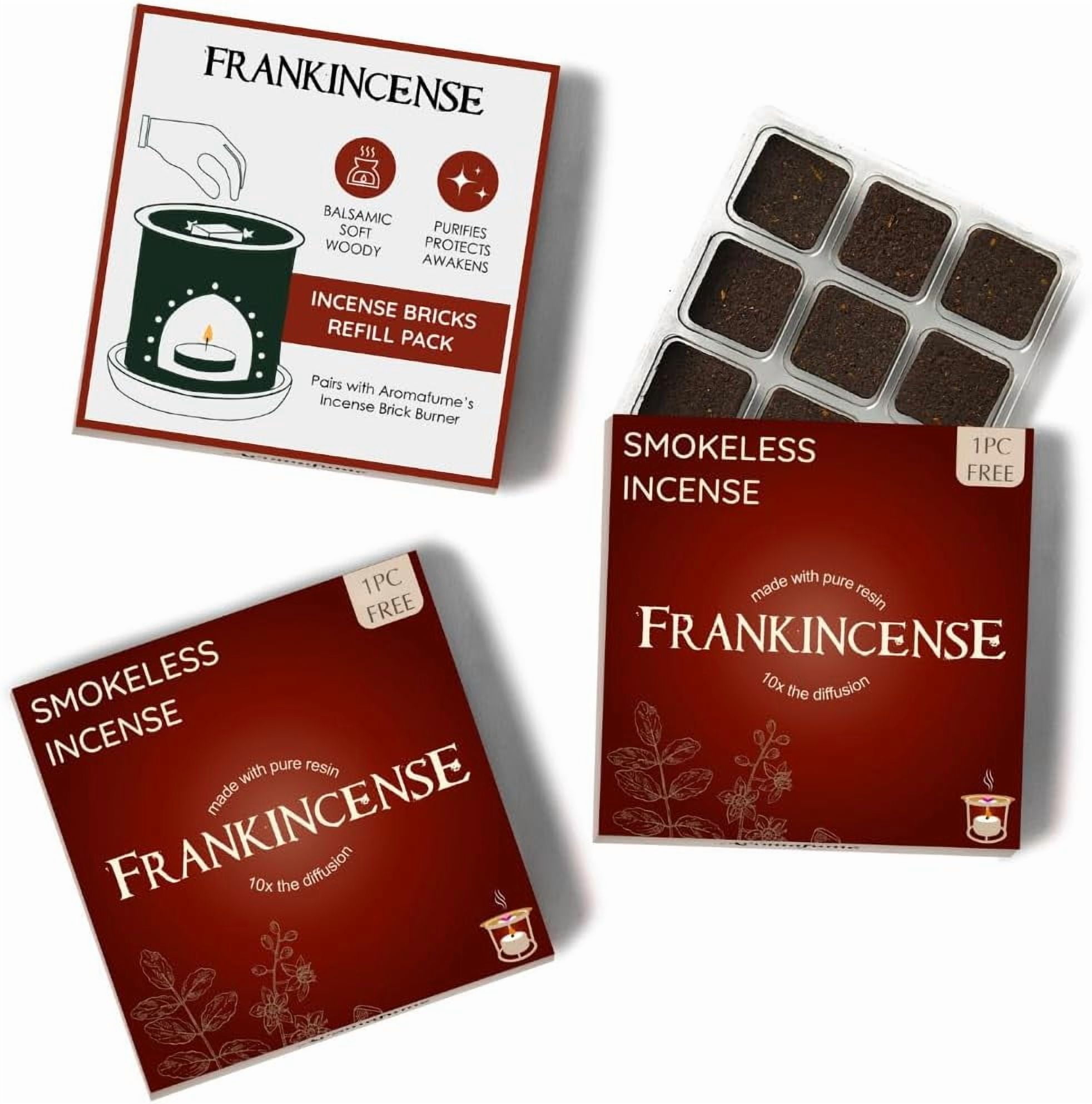BLUEHOME-US Frankincense Incense Bricks (3 Trays x 9 Pieces Each) Ideal ...