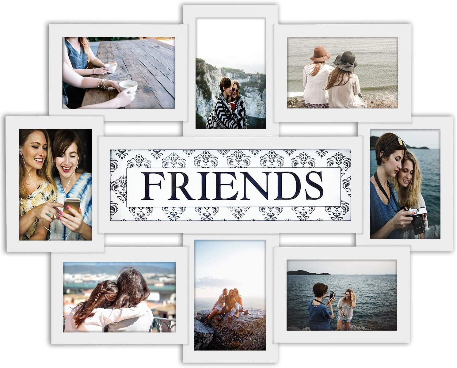 BLUEHOME-US - Photo Frame 22x17 White Friends Picture Frame Selfie ...