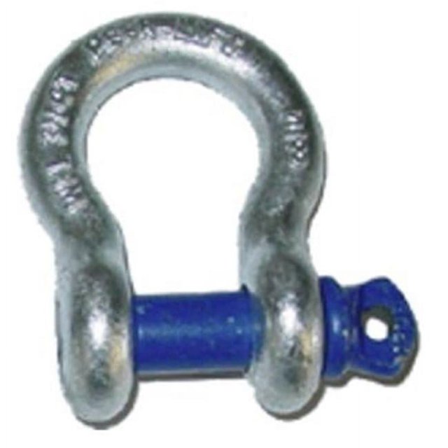BLUEPIN 1 inch MEGA D-SHACKLES - GALVANIZED (PAIR) (4X4 RECOVERY ...
