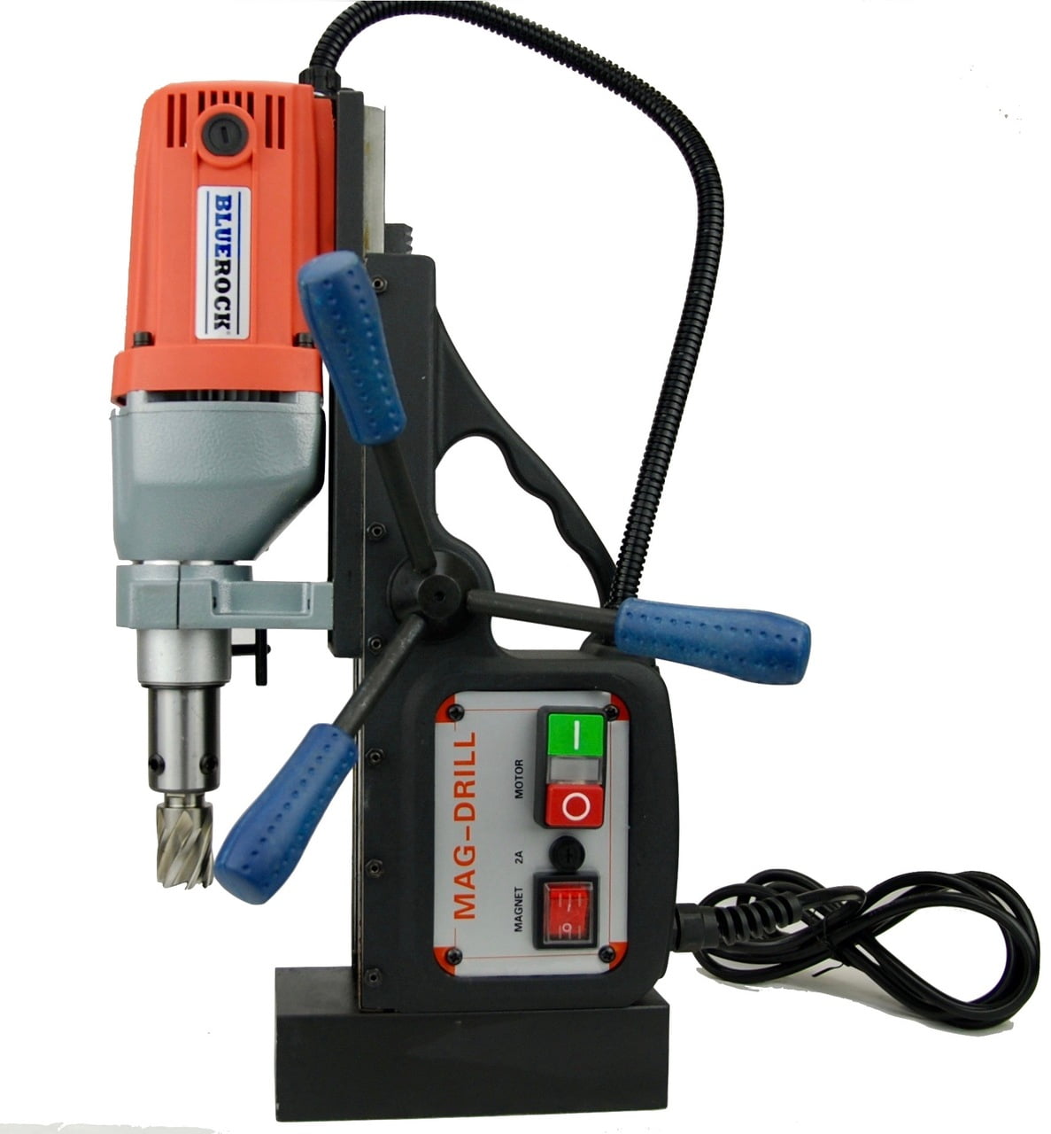 BLUEROCK¬Æ Red BRM-35A Magnet Drill-Press & Case, Typhoon Mag Drill ...