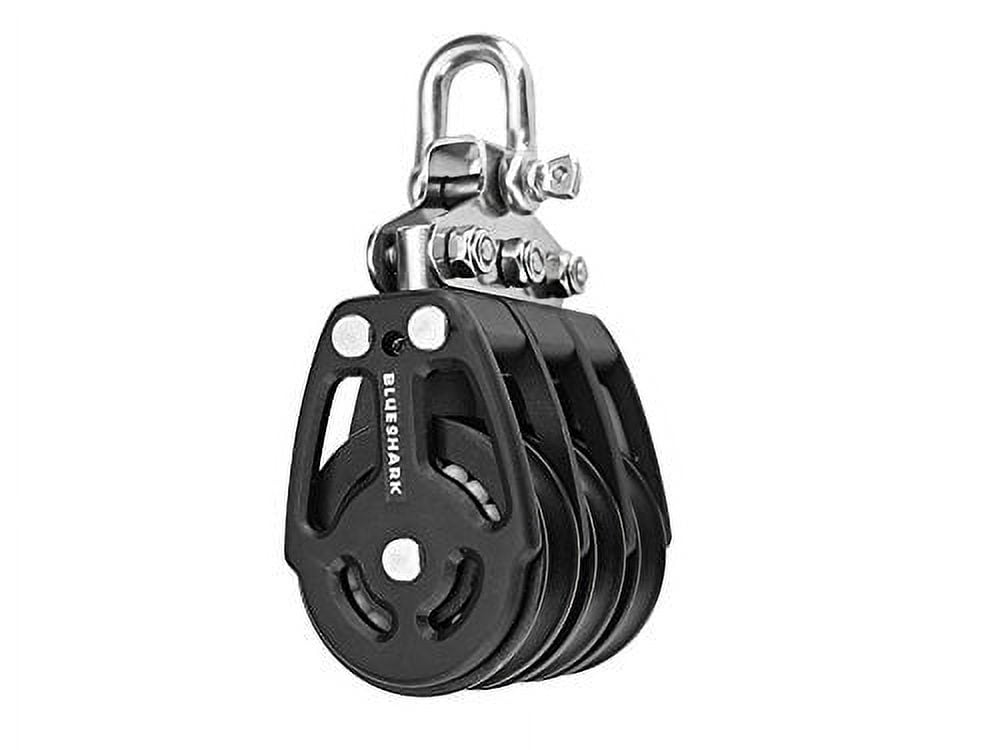 BLUESHARK 38mm Fixed Triple Aluminum Sailing Block Choose Quantity (5 ...