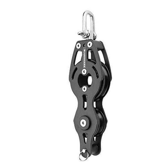 BLUESHARK 57mm Single Swivel Fiddle Becket Aluminum Sailing Block ...