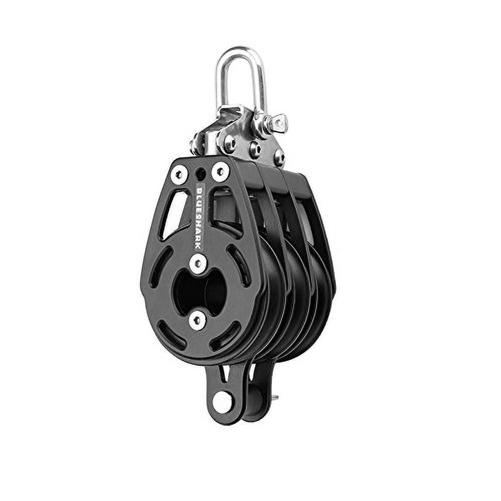 Blue Shark 57mm Triple Fixed Becket Aluminum Sailing Block, 2-Pack ...