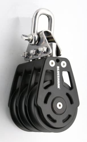 BLUESHARK 60mm Triple Fixed High Performance Aluminum Sailing Block ...