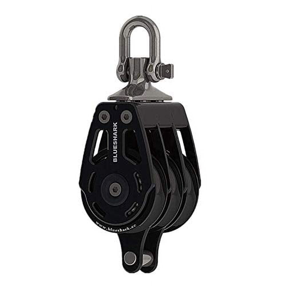 BLUESHARK 75mm Triple Fixed Becket High Performance Aluminum Sailing ...